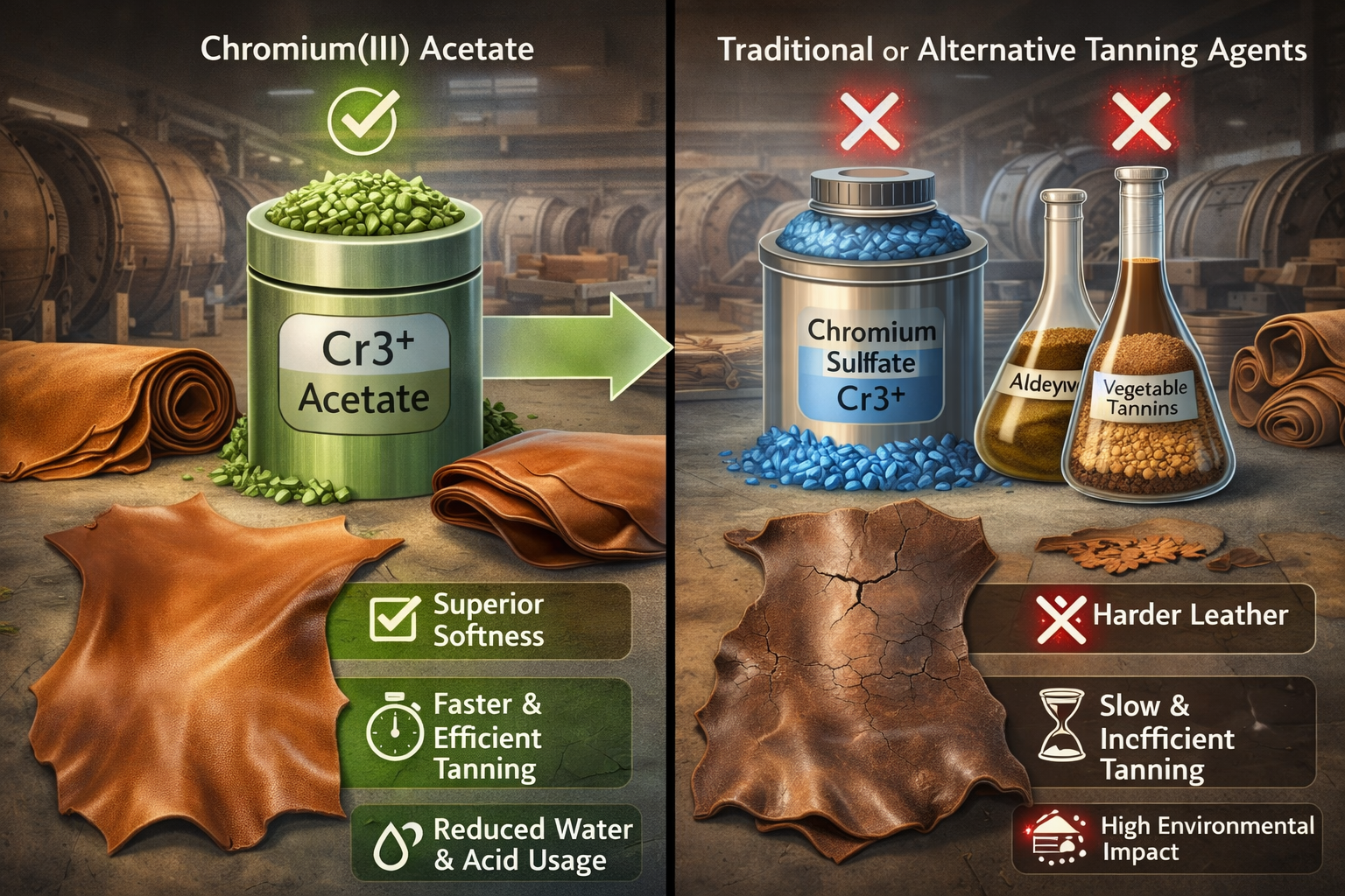 Chromium(III) Acetate: A Versatile Catalyst for Dyeing & Tanning