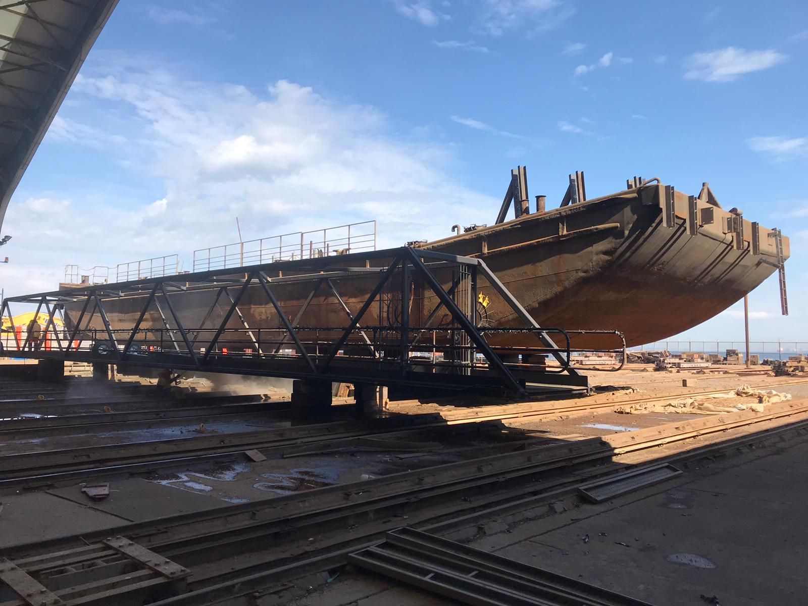 US Army Tank Barge Restoration Project by Landau Marine UK