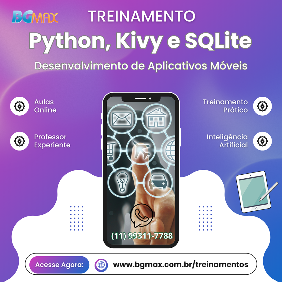 Python + Kivy + SQLite - Criação de Aplicativos Móveis