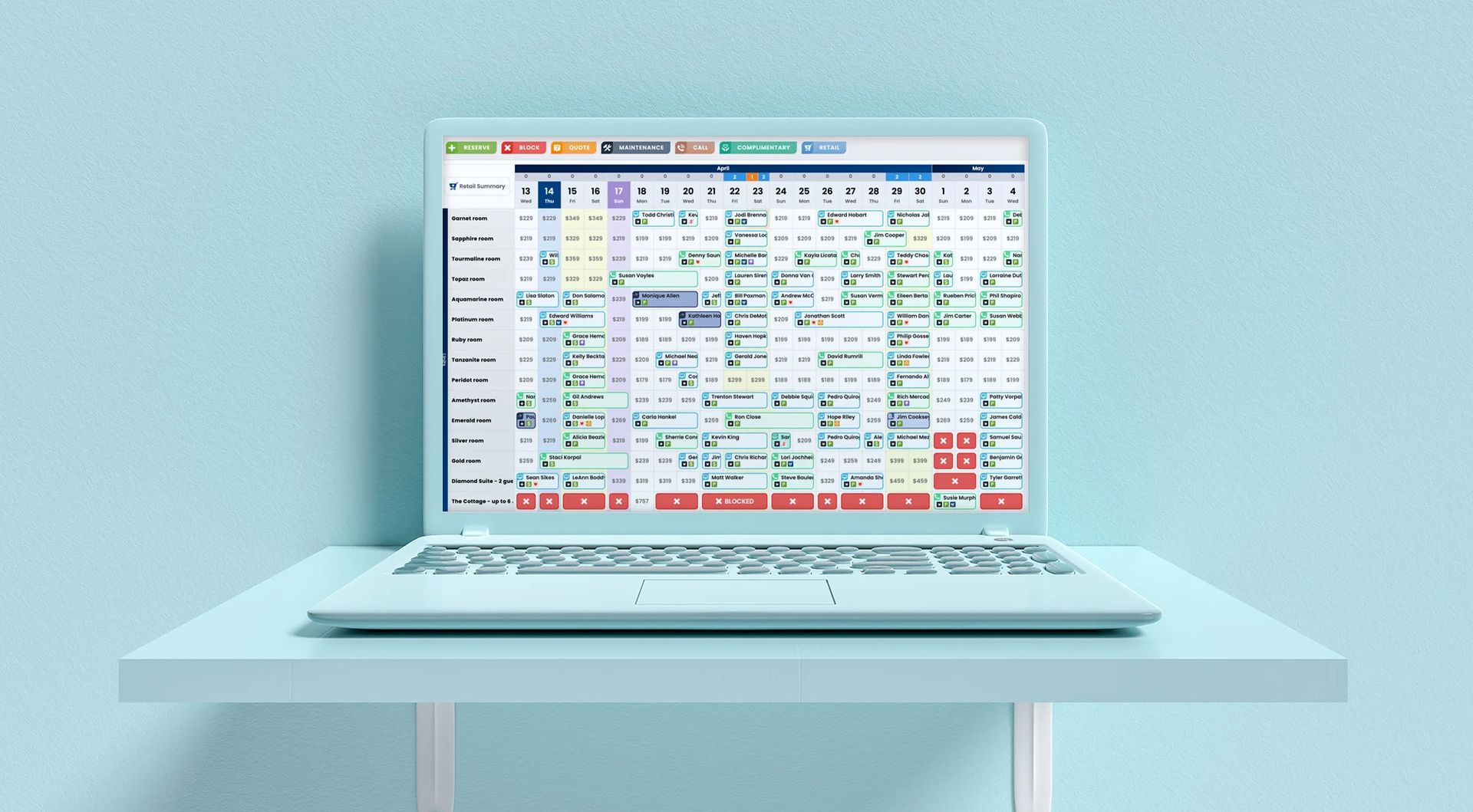 Free to Book vs ResNexus