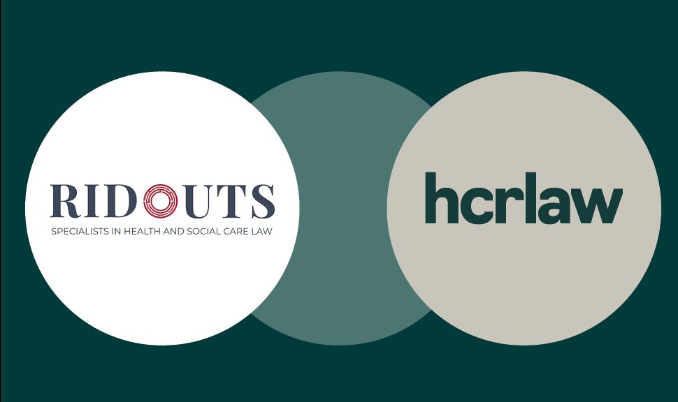 HCR Law joins forces with specialist health and social care lawyers Ridouts