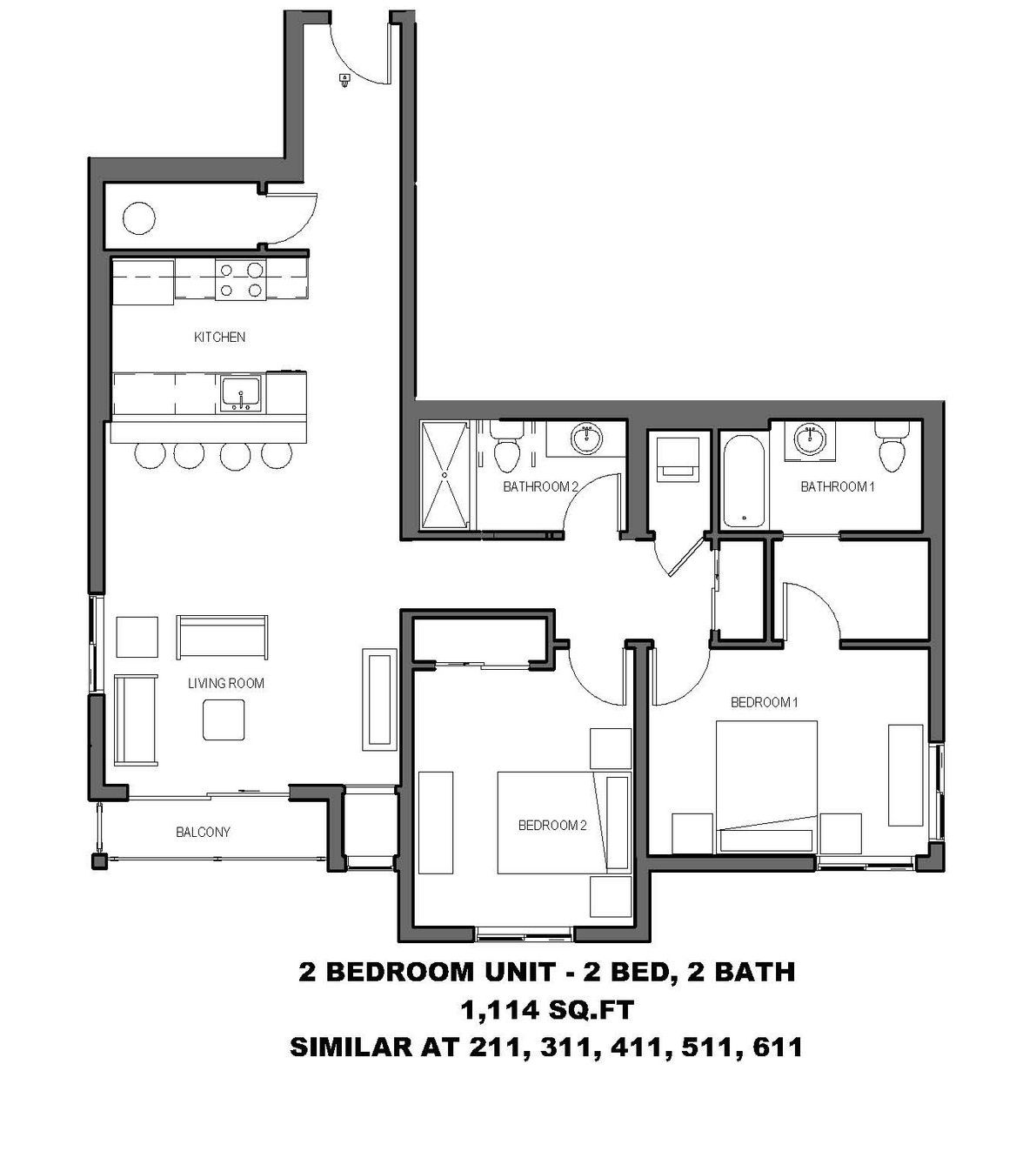 Floorplans | The Baldwin Apartments