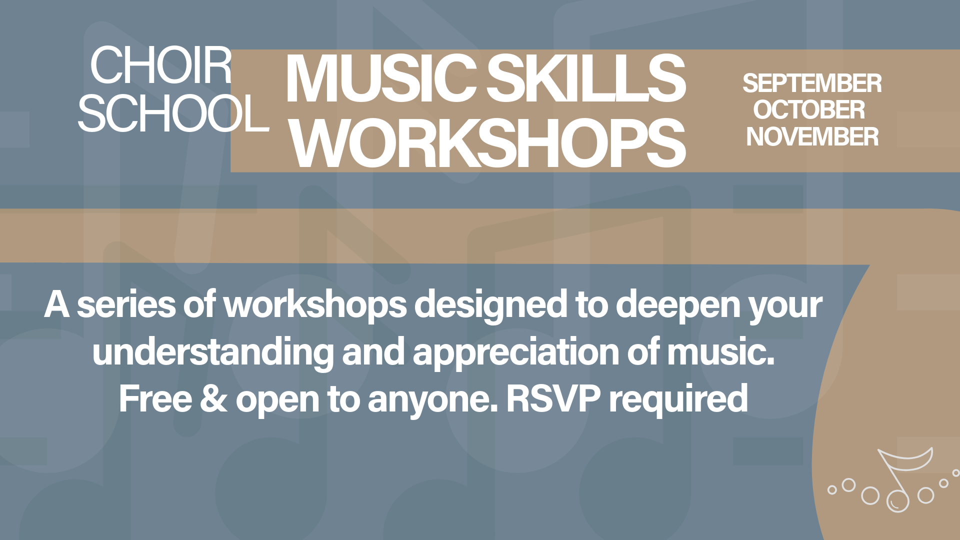 Choir School Music Skills Workshop Oct. 27