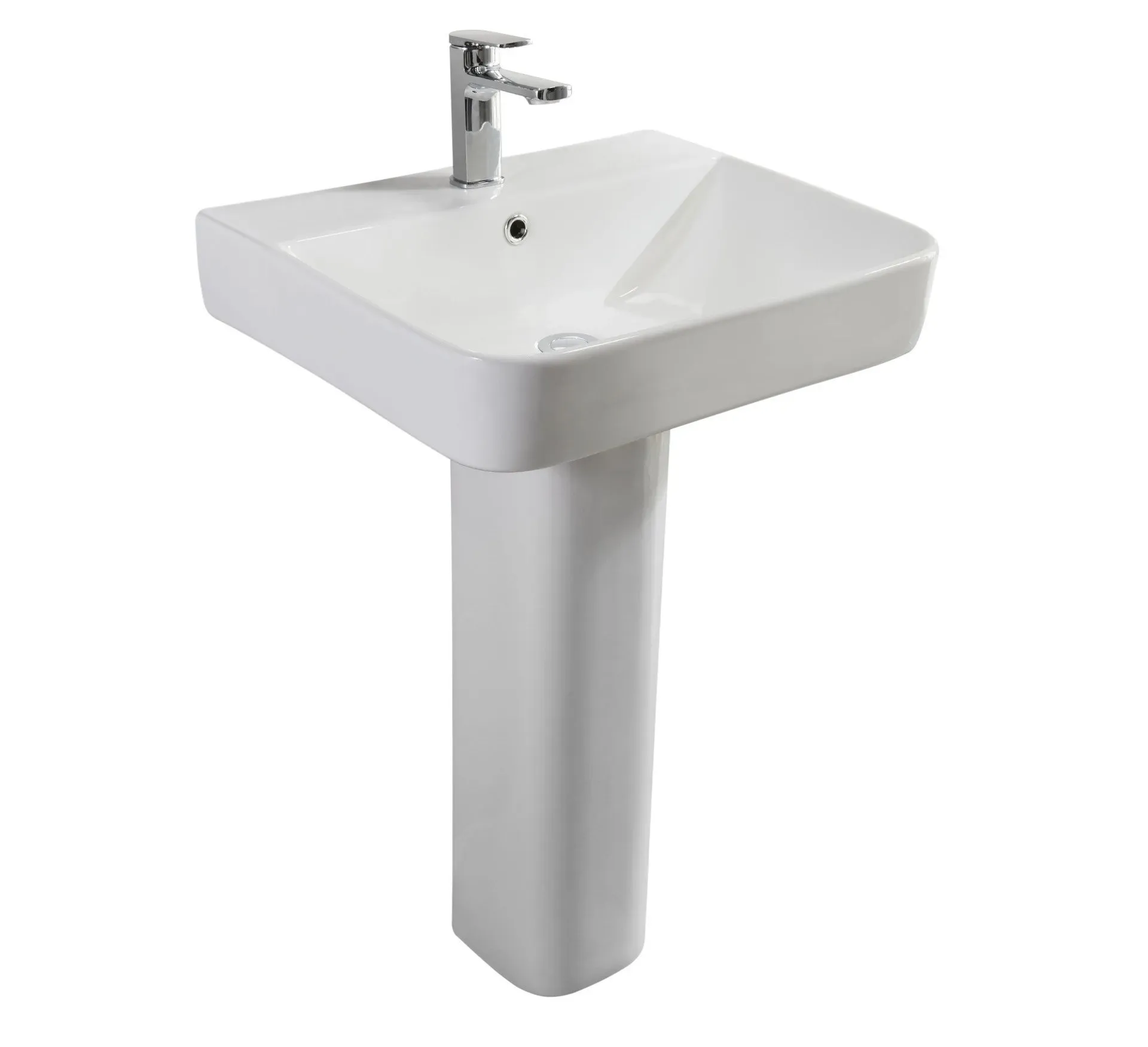 Horizon 50cm Square Basin and Pedestal
