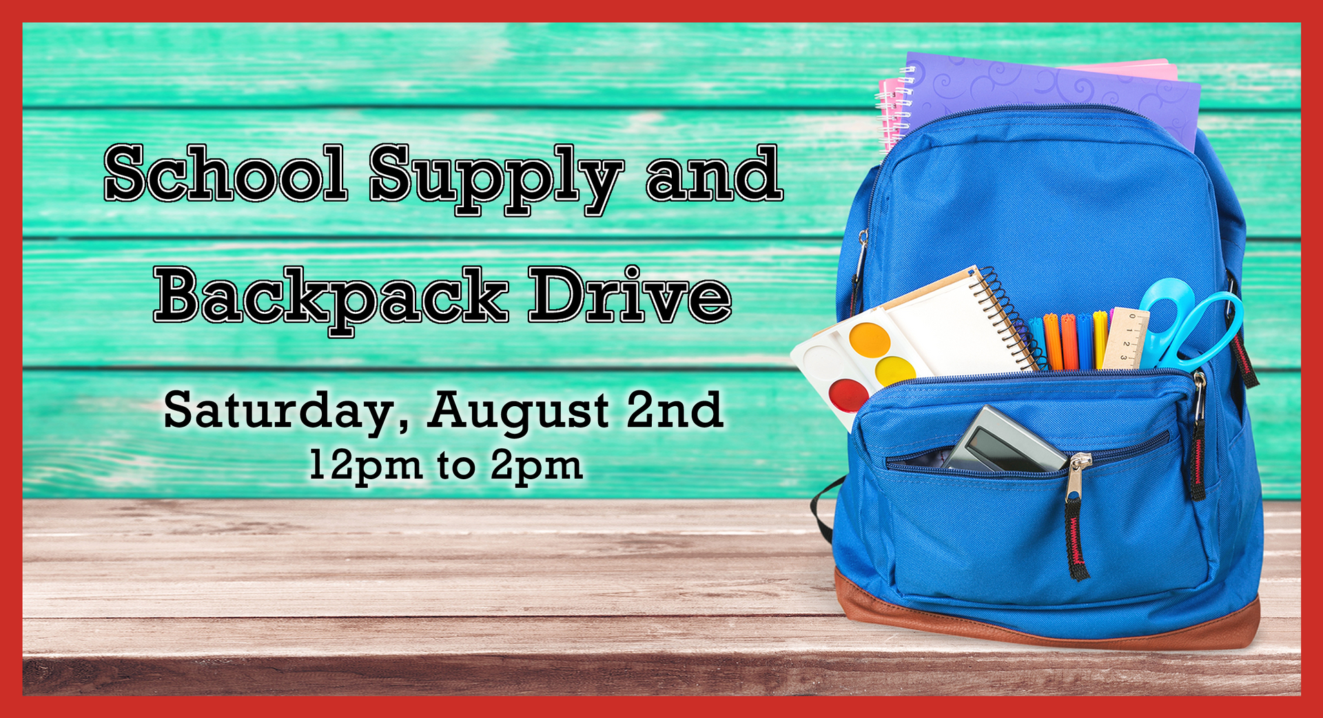 2025 Backpack Drive