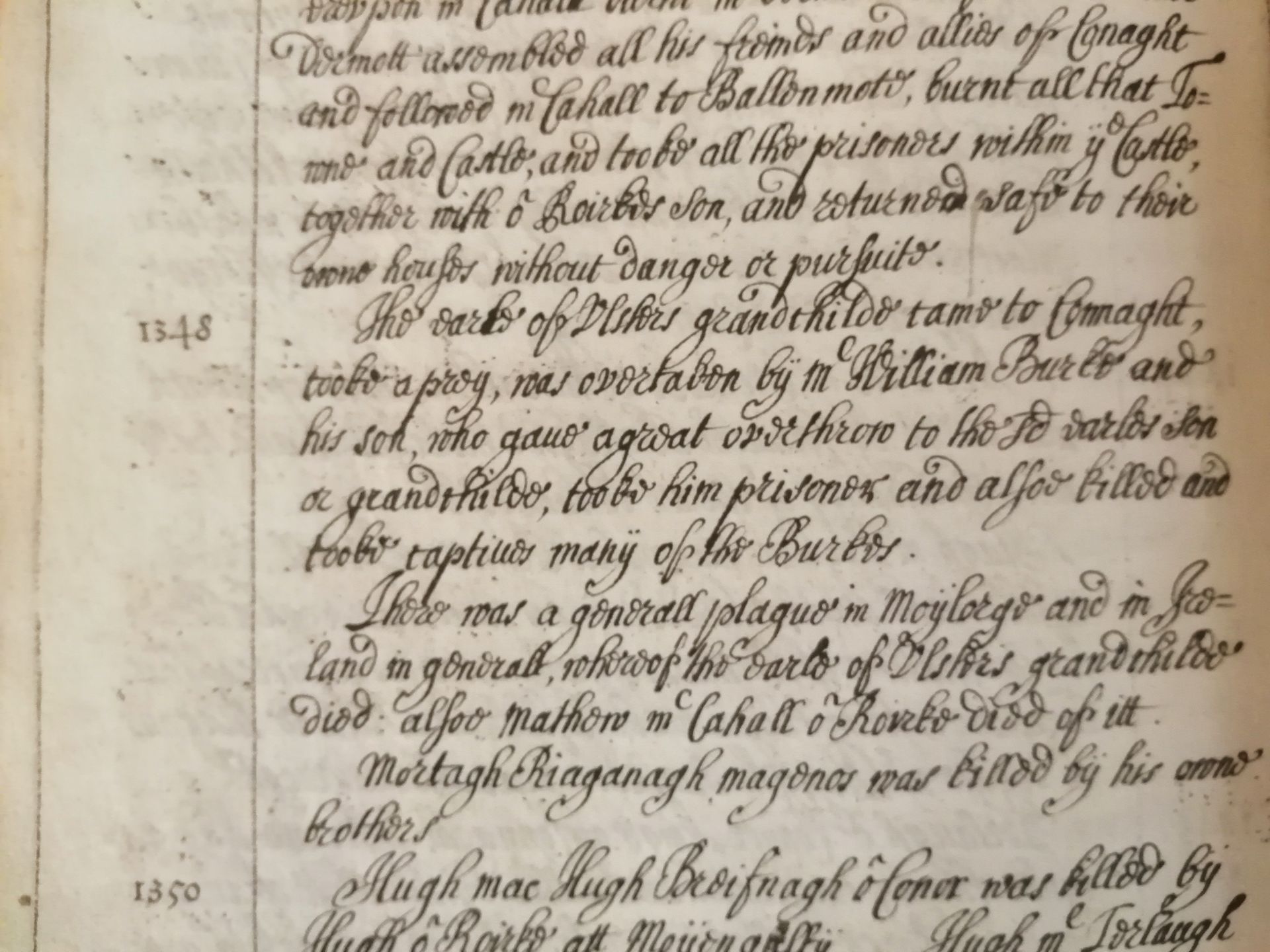 Irish Annals History | De Reir Book | Sligo, Ireland
