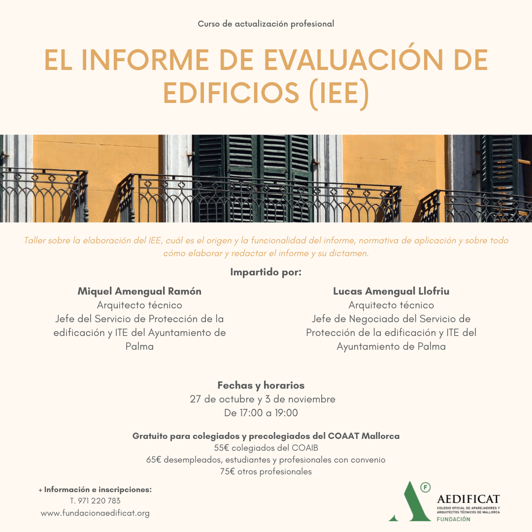 EL INFORME DE EVALUACIÓN DE EDIFICIOS
