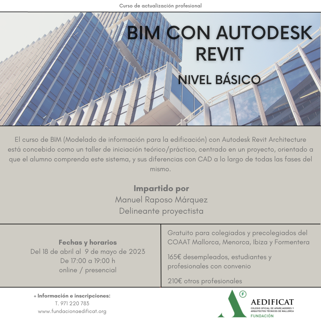 BIM CON AUTODESK REVIT NIVEL BASICO