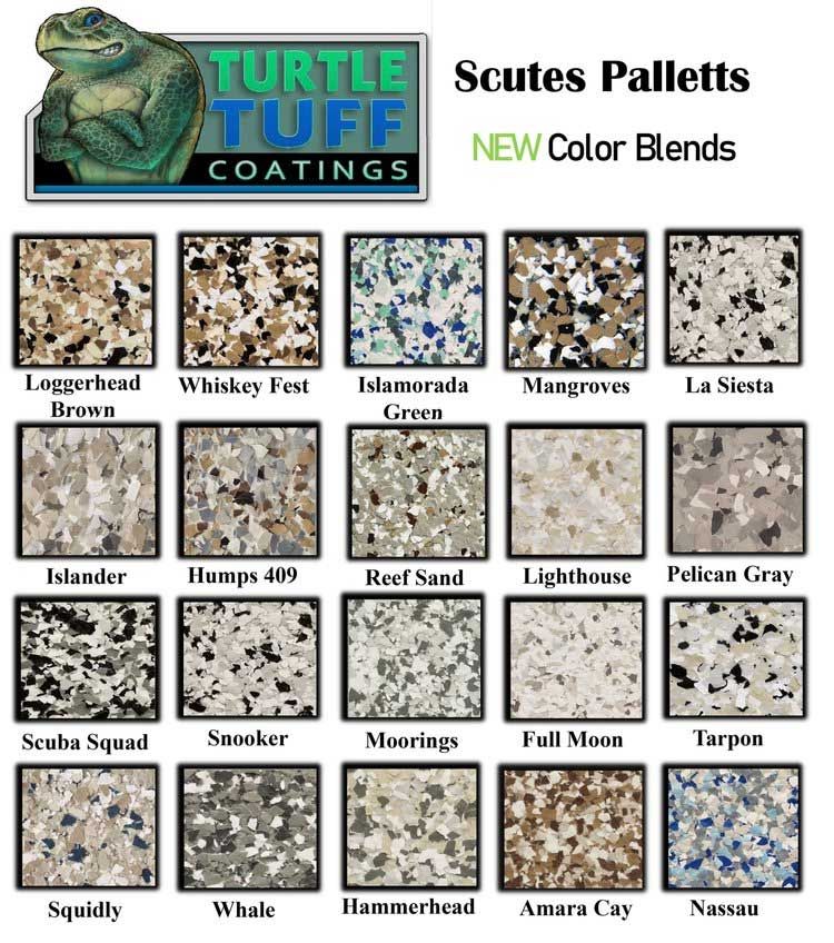 Turtle Tuff Coatings LLC - Clermont, FL - Color Chart