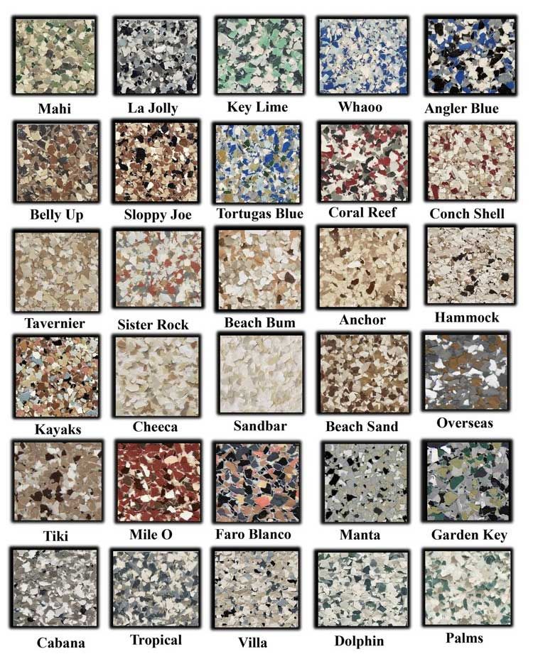 Turtle Tuff Coatings LLC - Clermont, FL - Color Chart