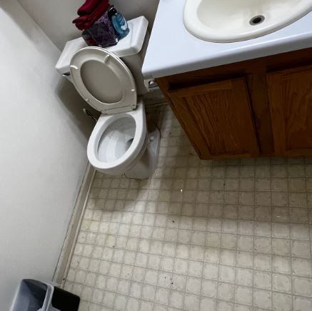 Water Damage from Toilet Supply Line in Conyers, GA