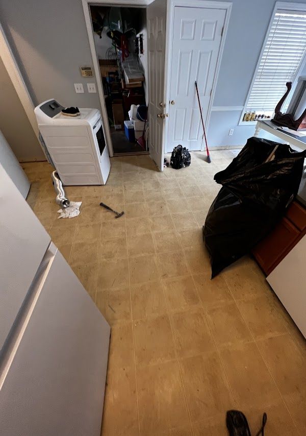 Frozen Pipe Burst Water Damage Job