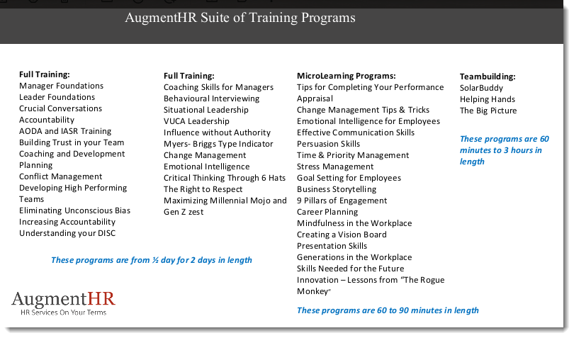 Leadership Training Program Questions | AugmentHR