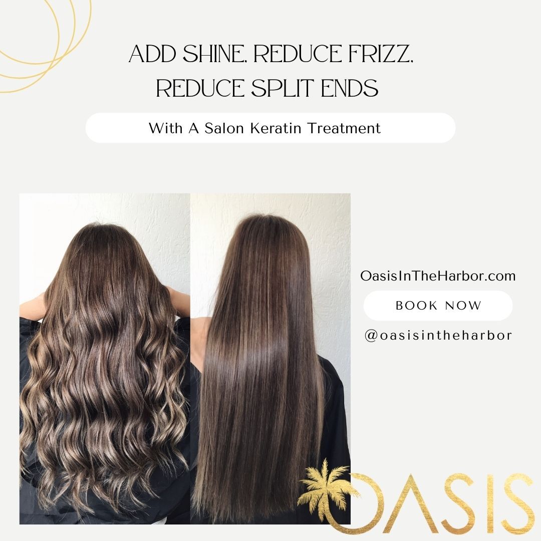 Add Shine, Reduce Frizz, Reduce Split Ends With A Salon Keratin Treatment