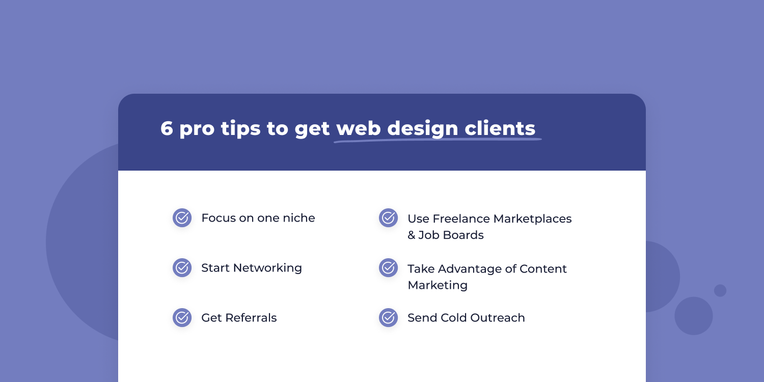 How to Get Web Design Clients Quickly (6 Pro Tips)