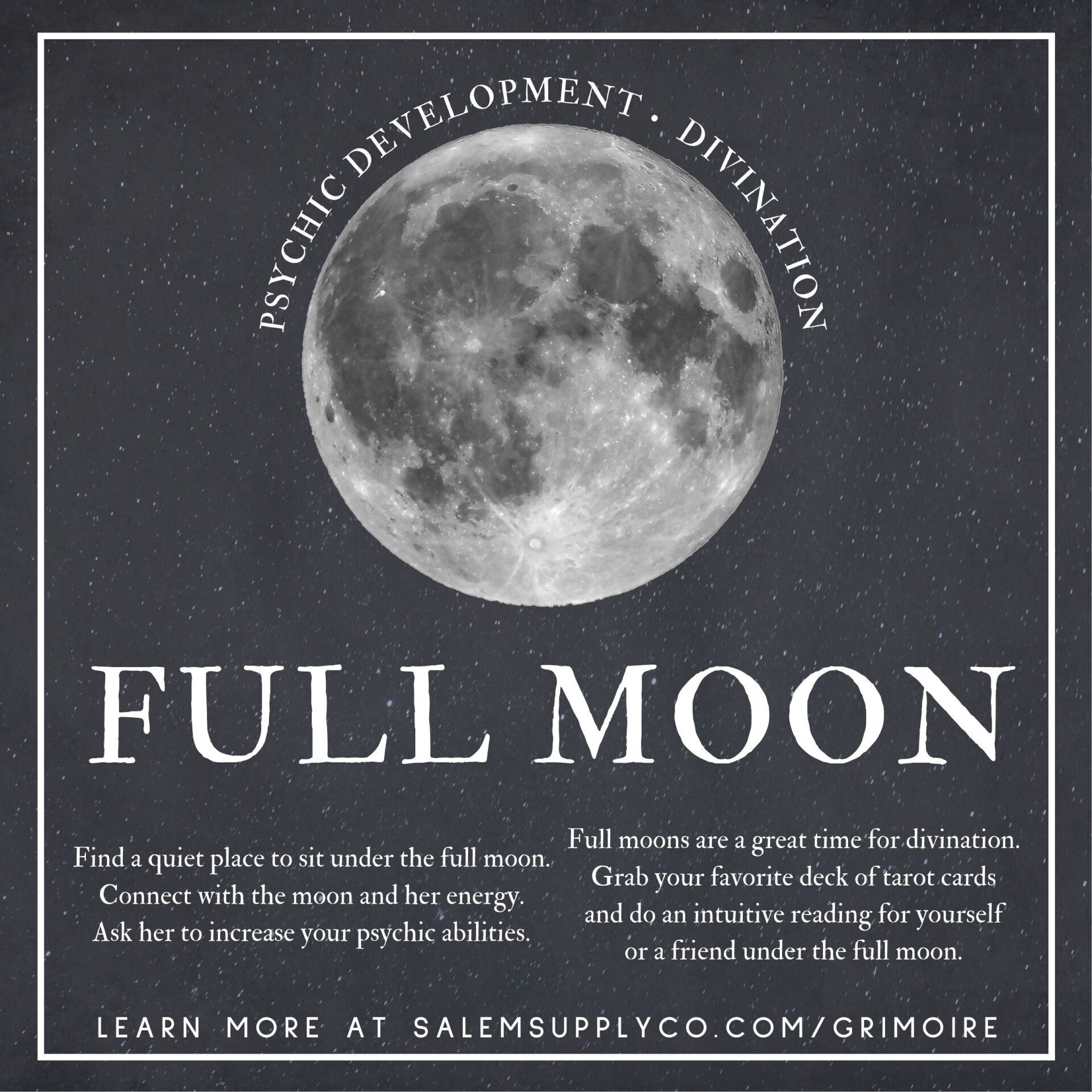 Full Moon Magic: Psychic Development & Divination