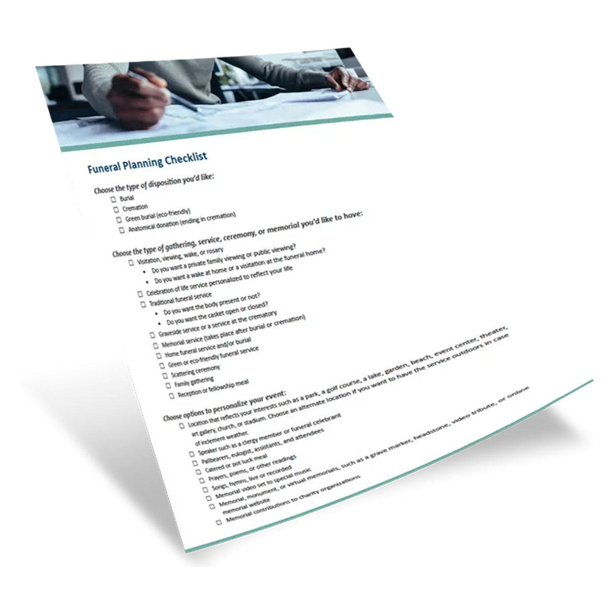 Pre-planning Checklist | Shellhouse Funeral Home, Inc