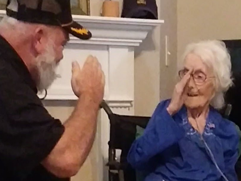 U.S. WWII Veteran Maxine Handziak Honored for Military Service