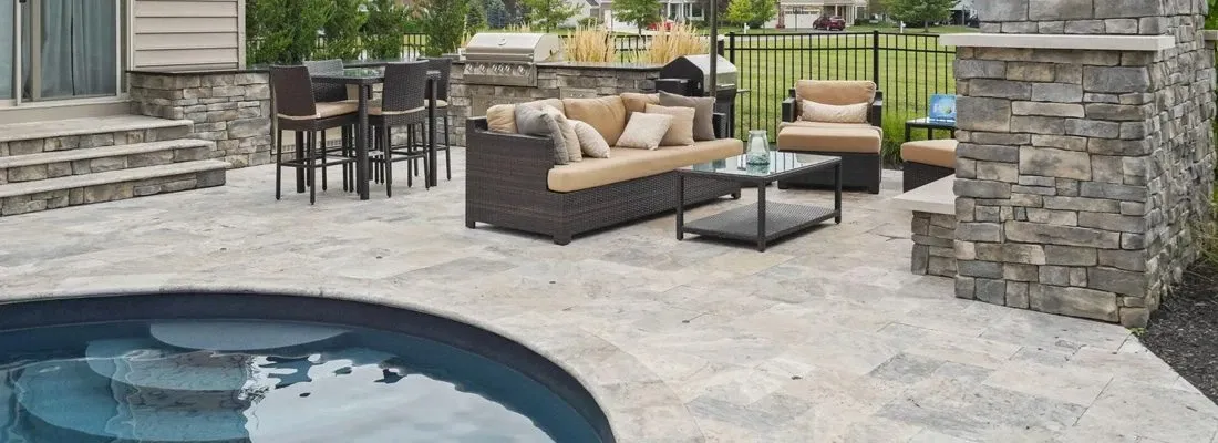 Natural Stone Patio Design & Installation | Omni Pools & Scapes