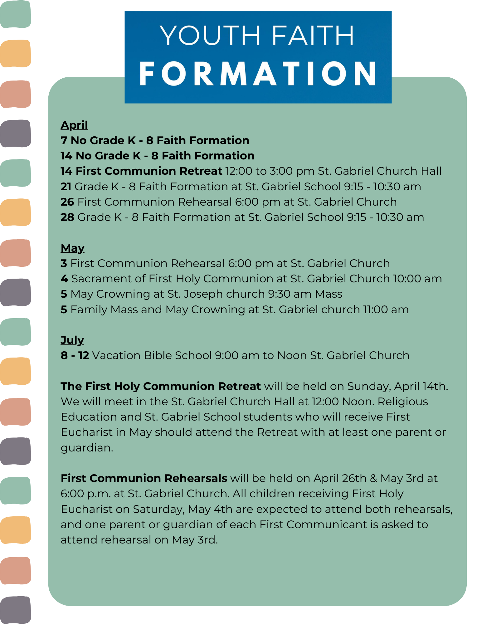 Youth Faith Formation