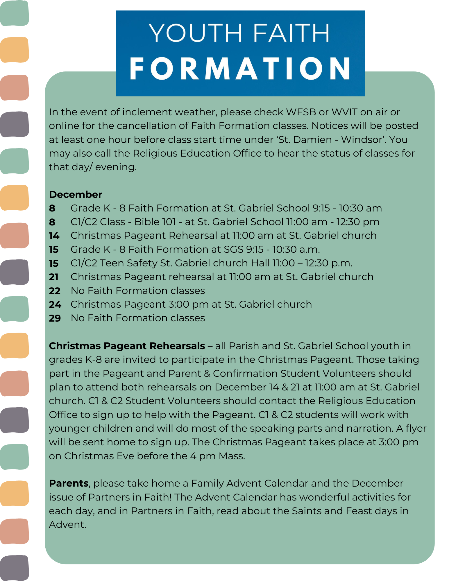 Youth Faith Formation
