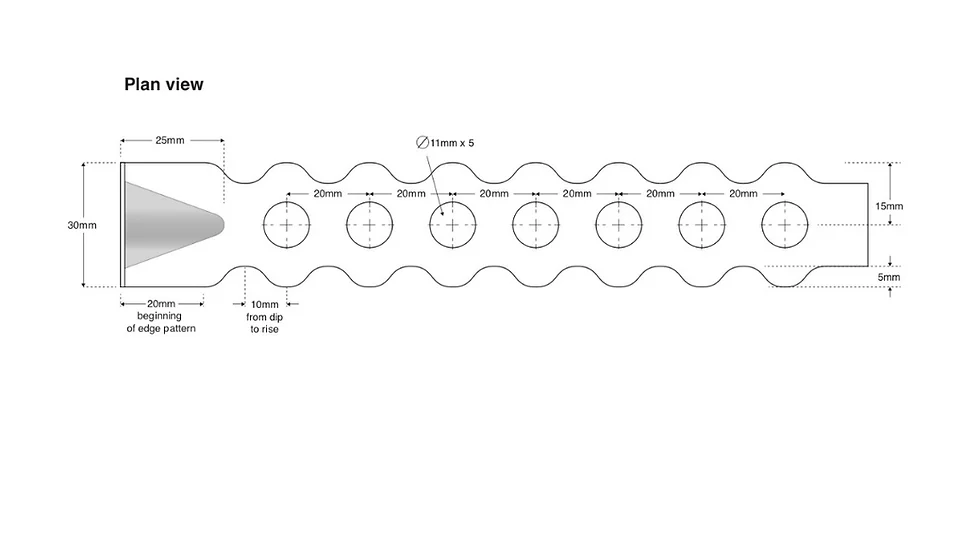 STONECLAD Rigid 180mm Seismic Resistant Stone Tie (110 pcs)