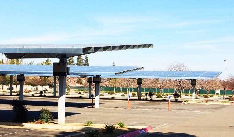Solar Parking Structure | St. Charles & Aurora, IL | Peterson Steel ...