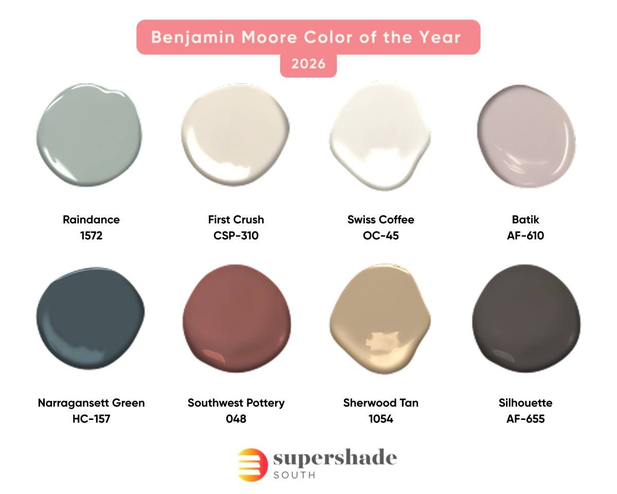Announcing the Benjamin Moore Color of the Year 2026 | Supershade South