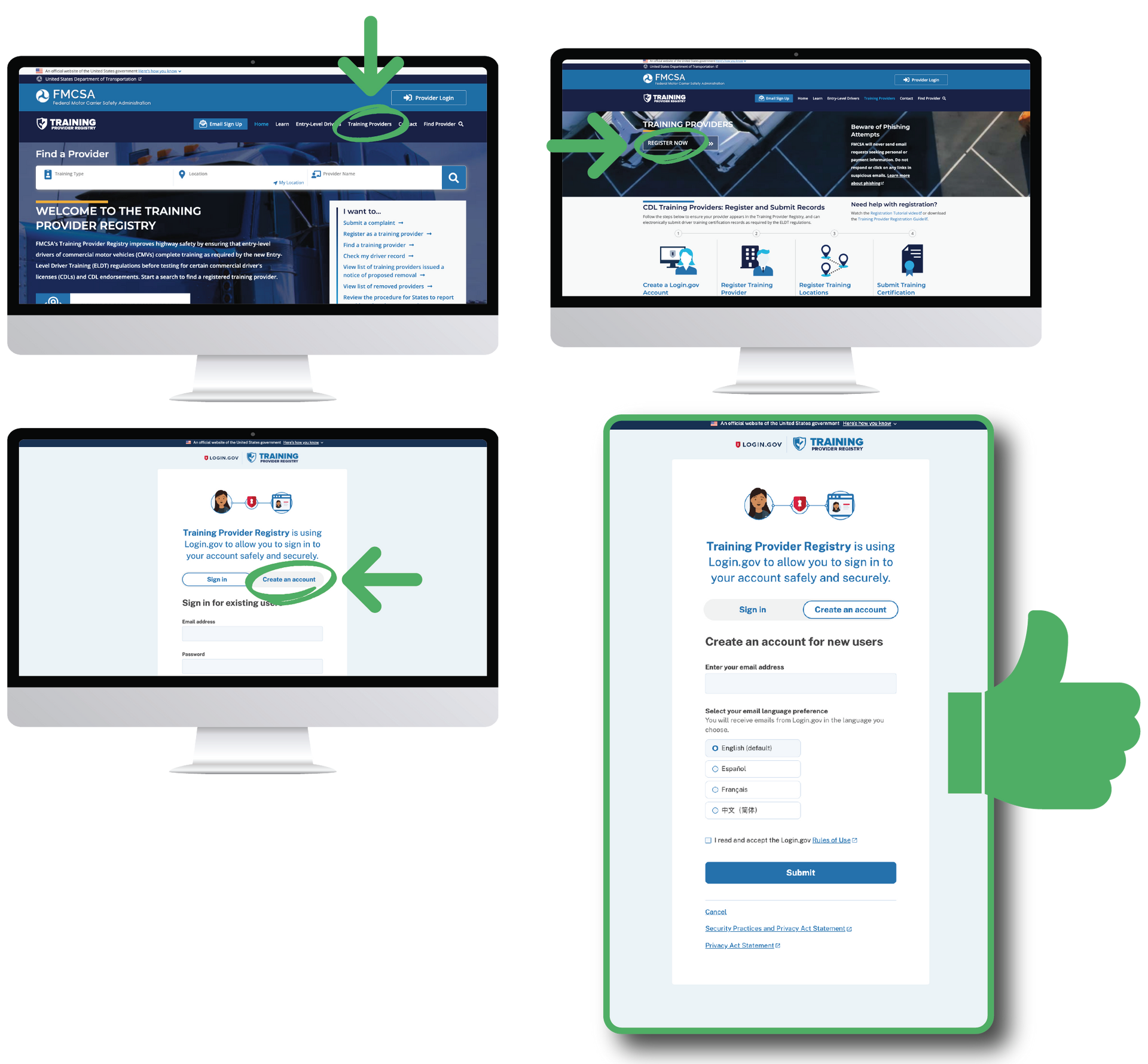Registering on the FMCSA's Training Provider Registry (TPR)