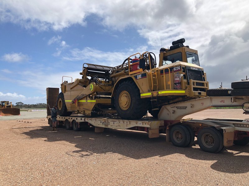 CAT 615 scraper hire | Perth