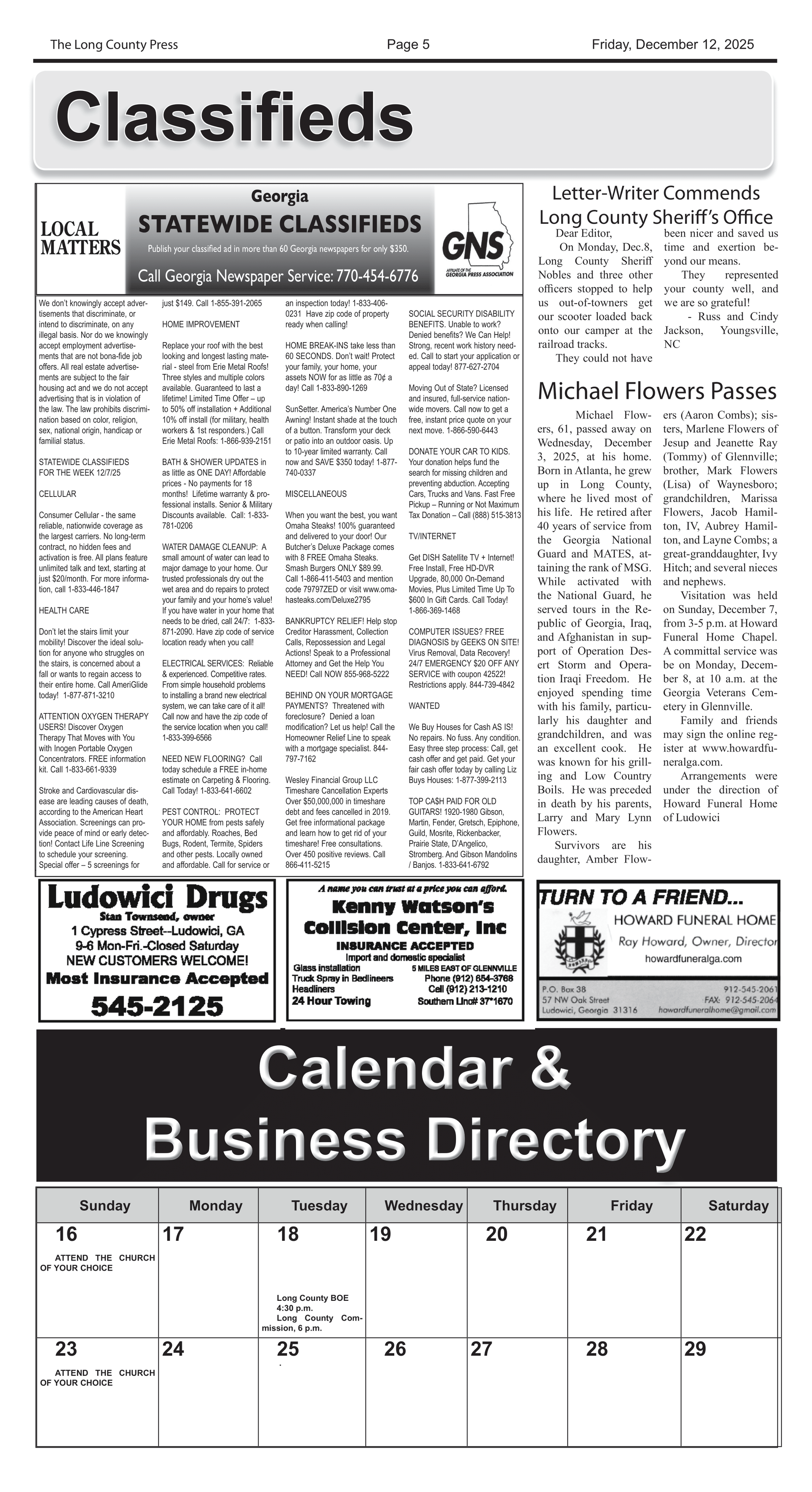 Latest News | Ludowici, GA | 912-256-7990