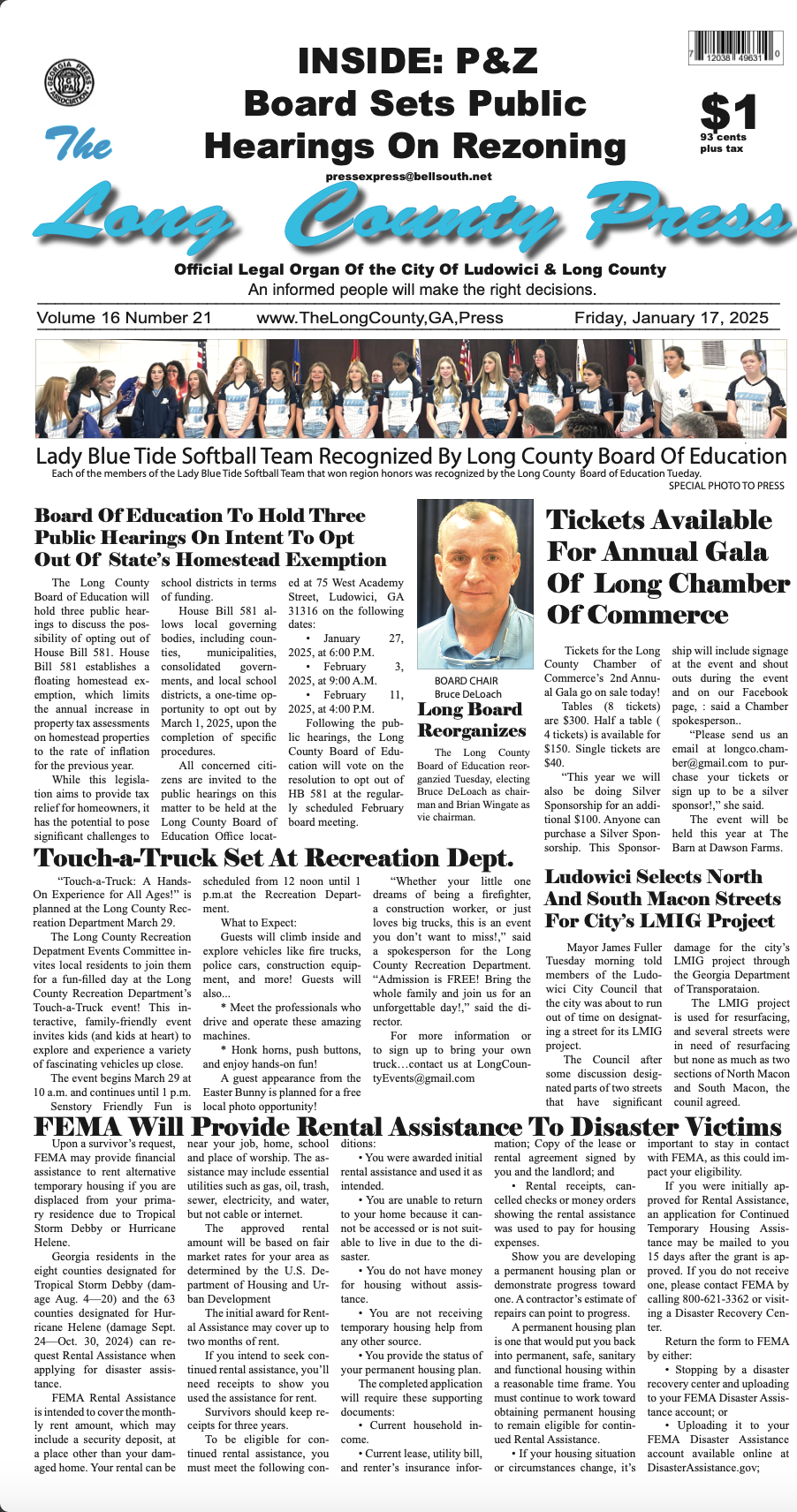 Latest News | Ludowici, GA | 912-256-7990