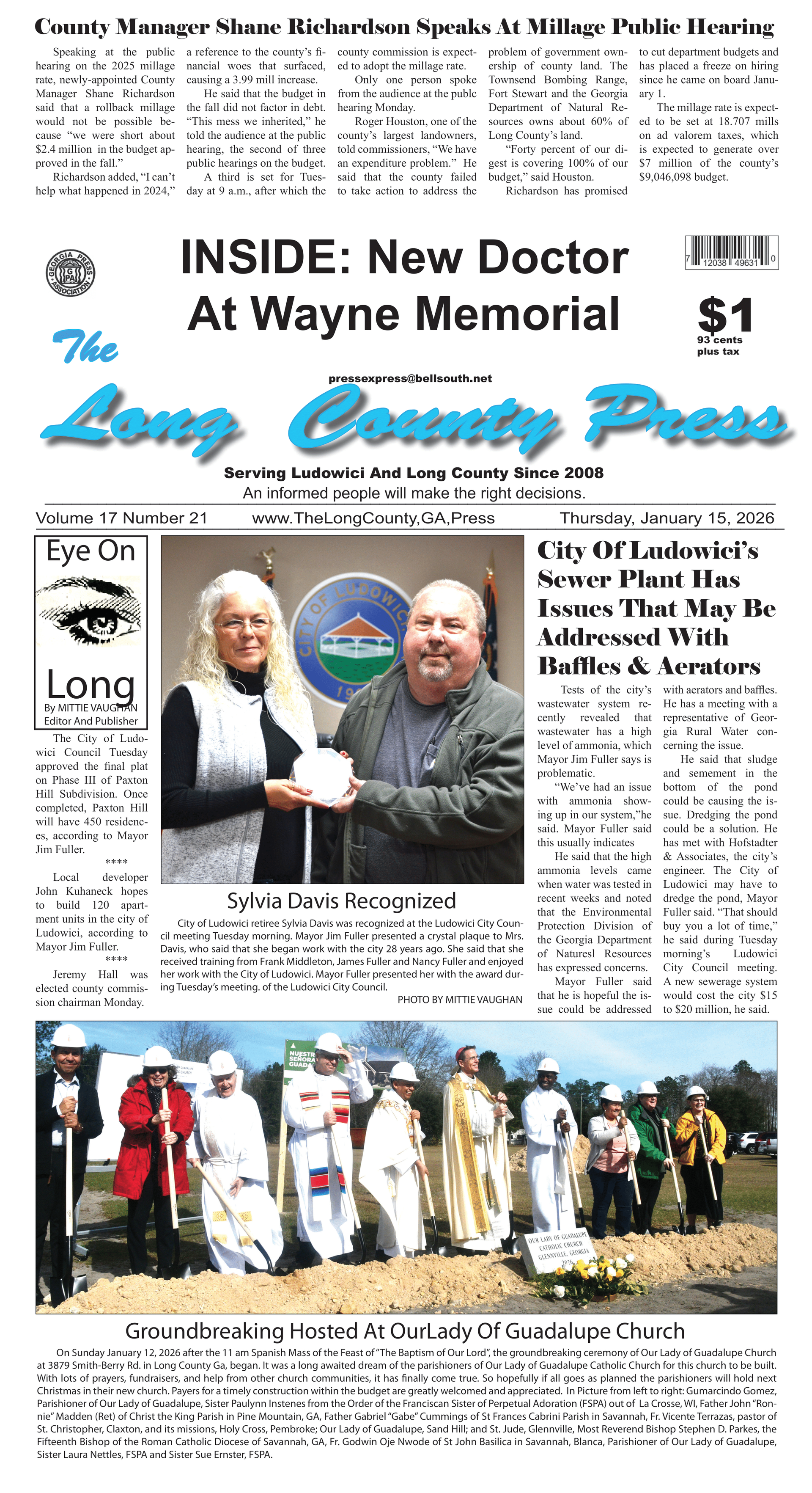 Latest News | Ludowici, GA | 912-256-7990