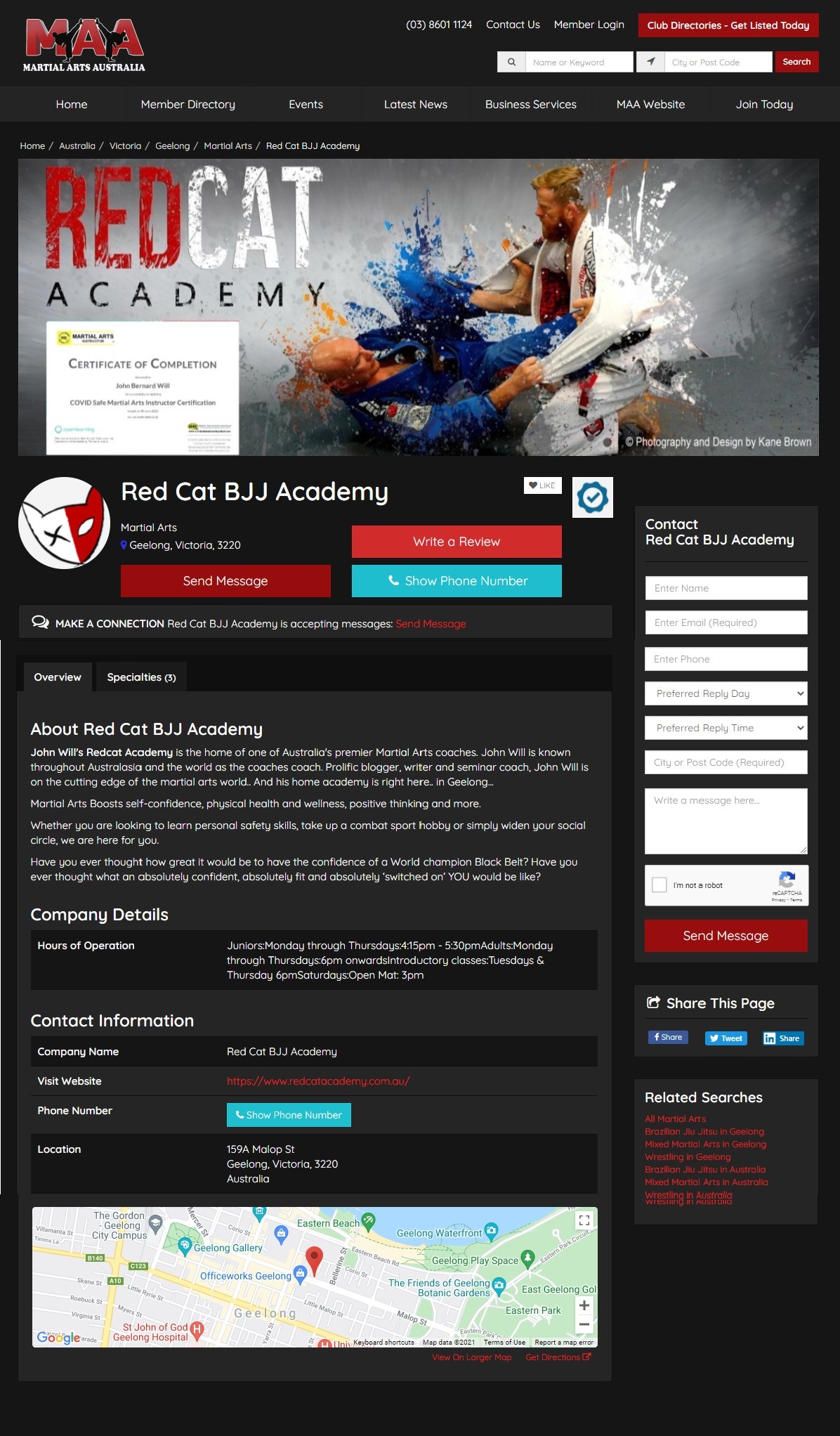 List Your Martial Arts School or Club – Free