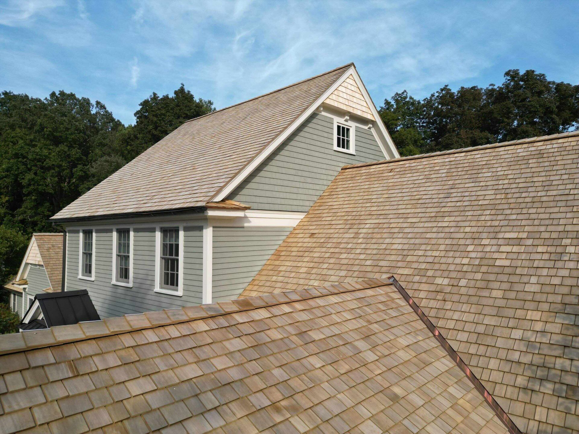 Portfolio: Yellow Cedar Roof, Standing Seam Metal, & Copper Flashing in ...