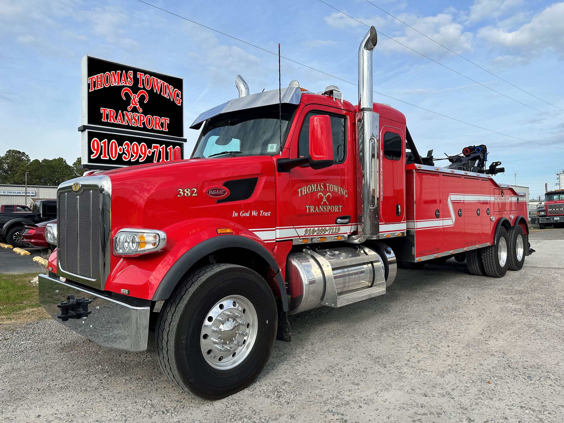 Towing & Wrecker Service Wilmington, NC | Thomas Towing & Transport