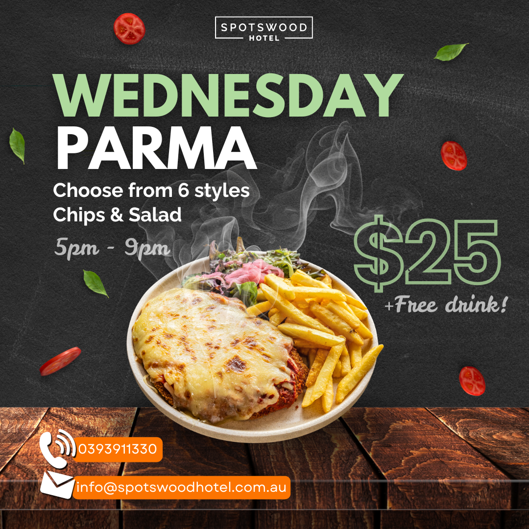 Weekly Events & Promotions | Spotswood Hotel | Melb.