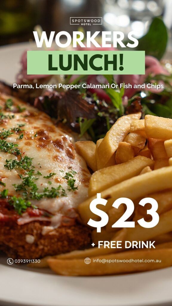 Weekly Events & Promotions | Spotswood Hotel | Melb.