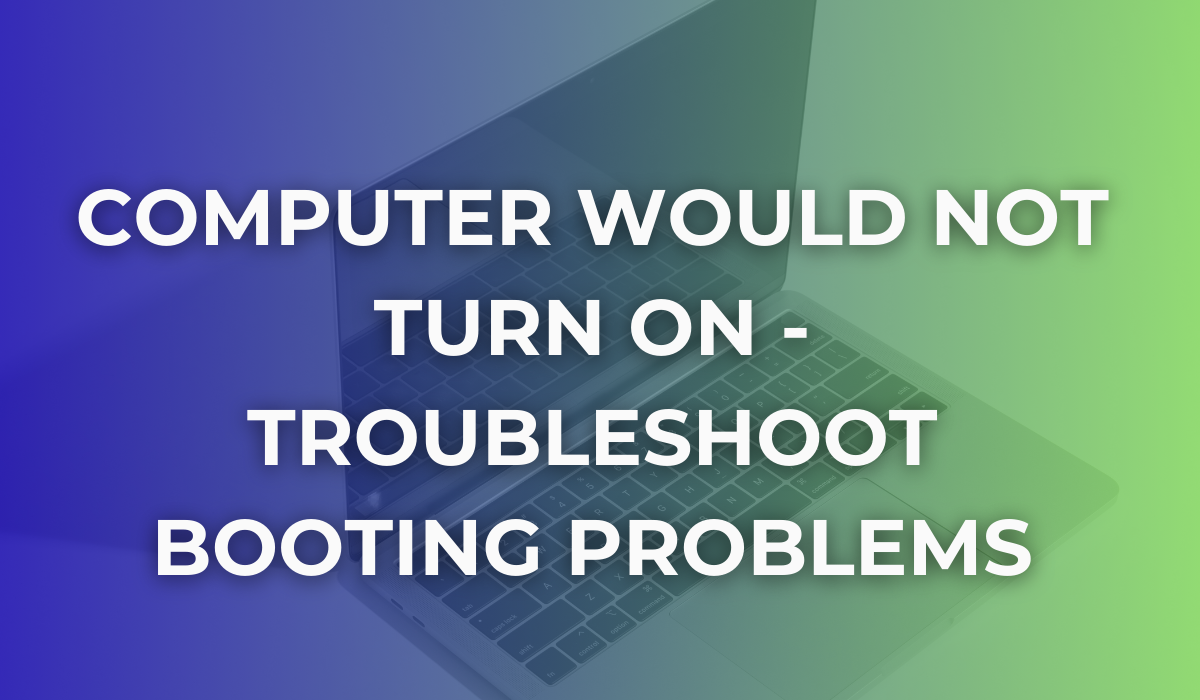 do not use this computer