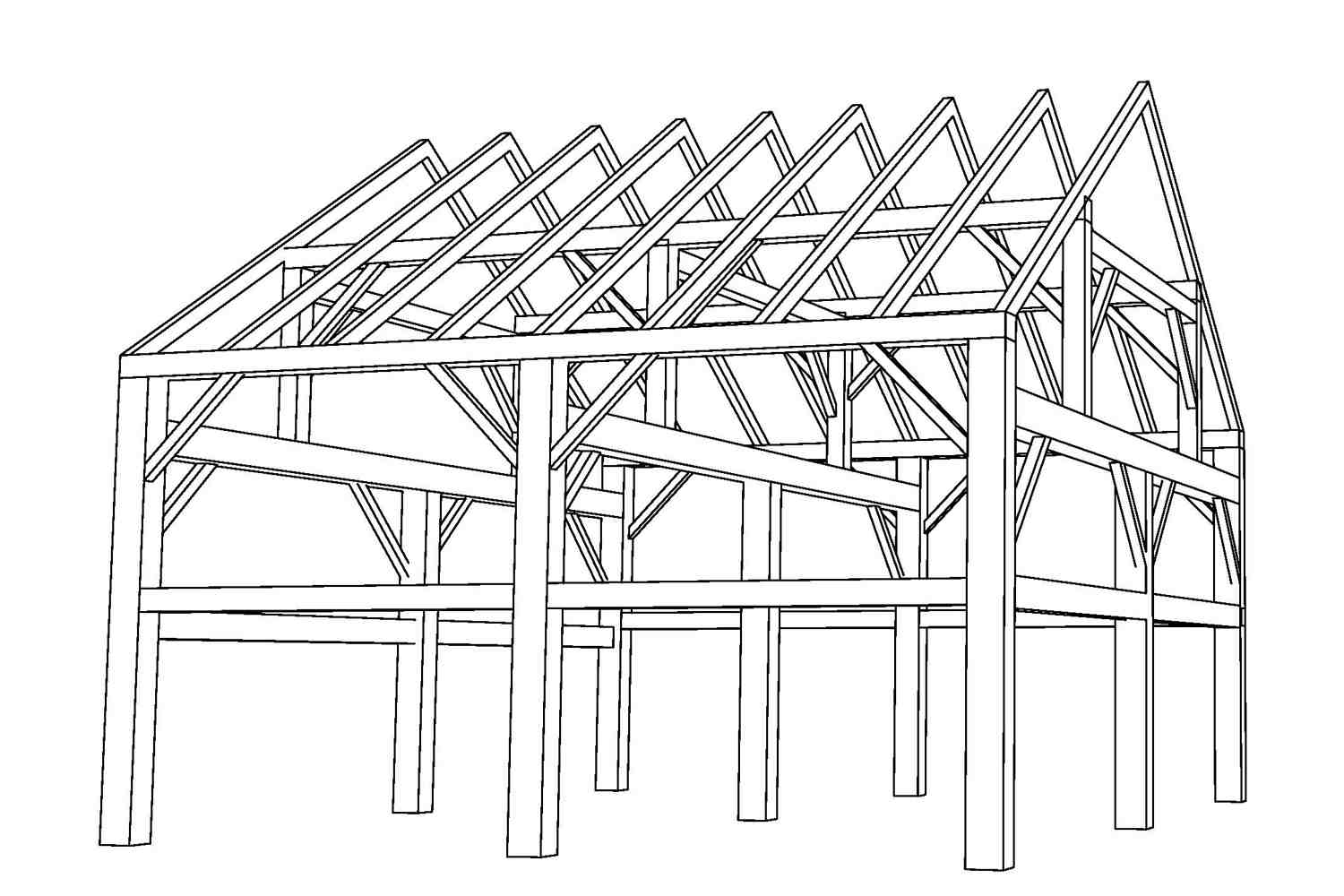 Fultonville Barn - Timber Frame Construction - Heritage Restorations