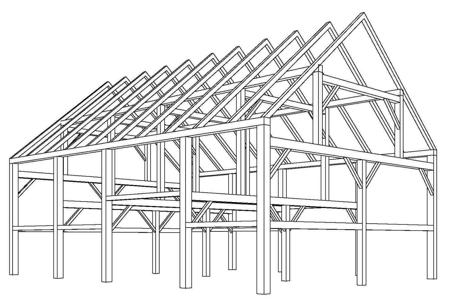 Fultonville Barn - Timber Frame Construction - Heritage Restorations