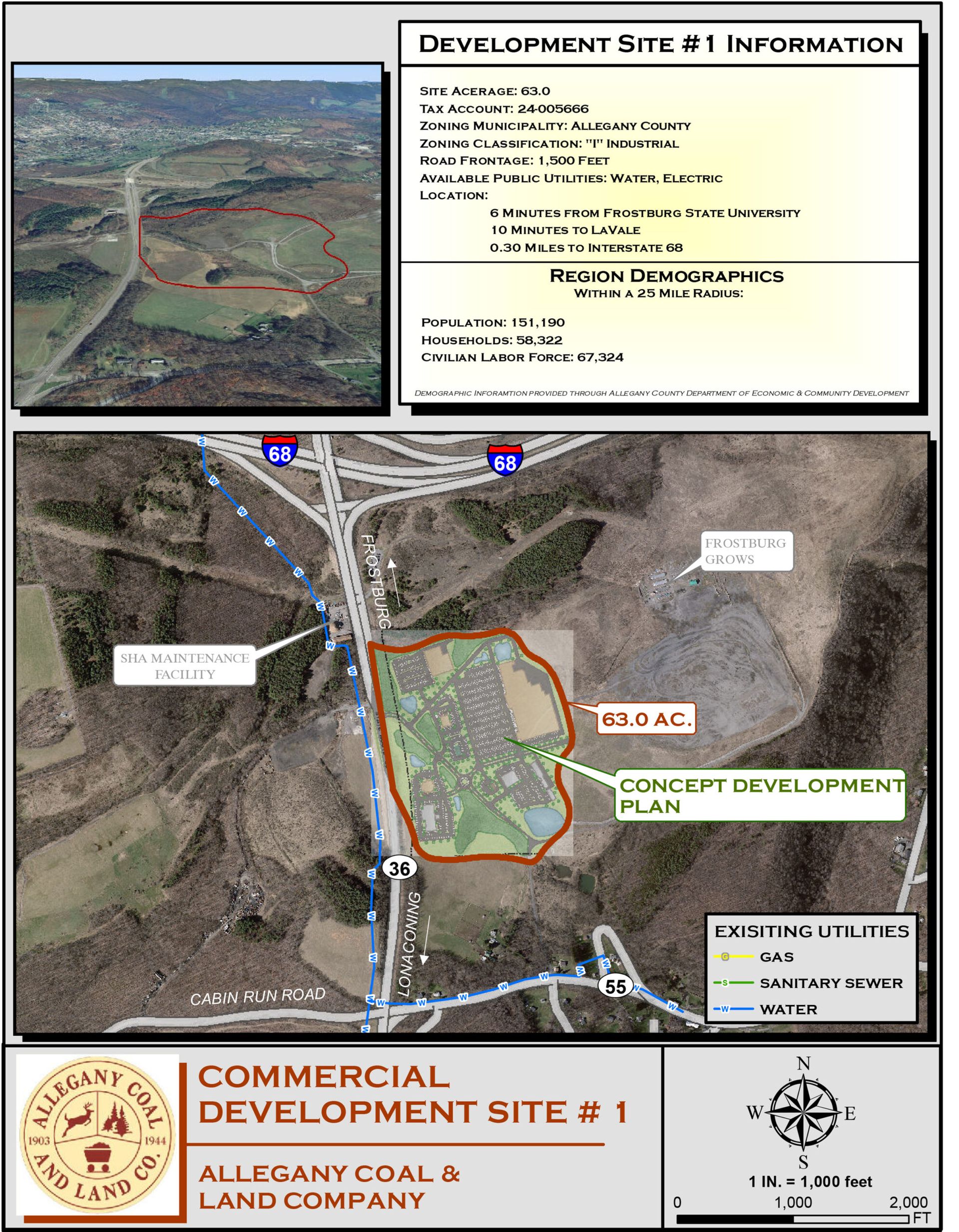 Commercial Development Site 1 | Frostburg, Maryland | Allegany Coal and ...