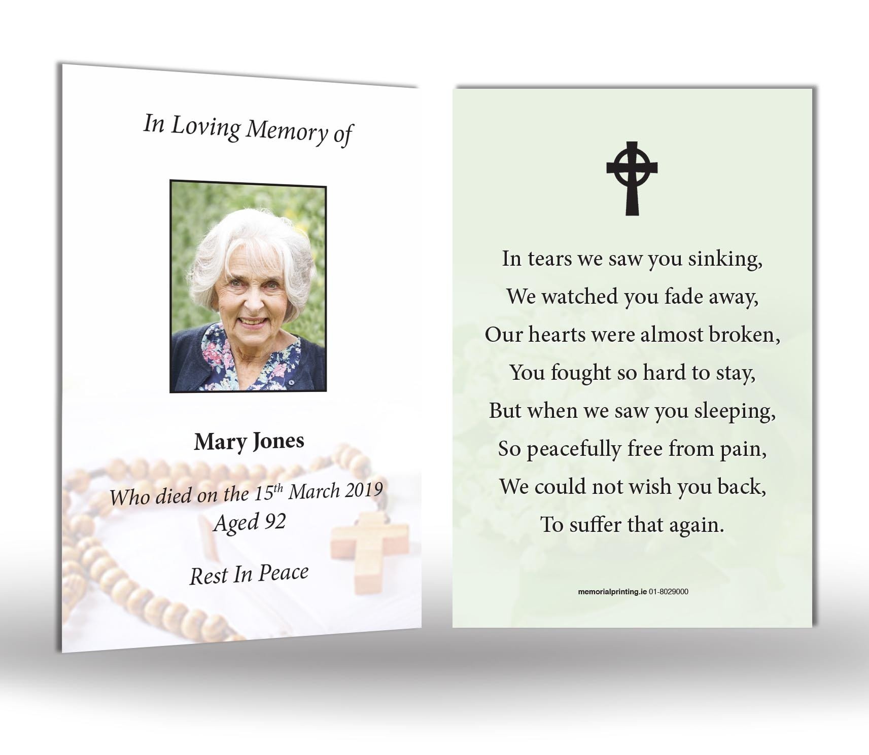 Memorial Cards - Fingal | Dublin | Leinster | Ireland