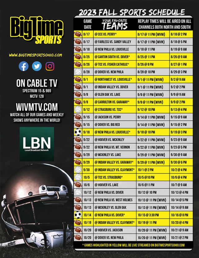 Big Time Sports Ohio | High School Sports Schedule