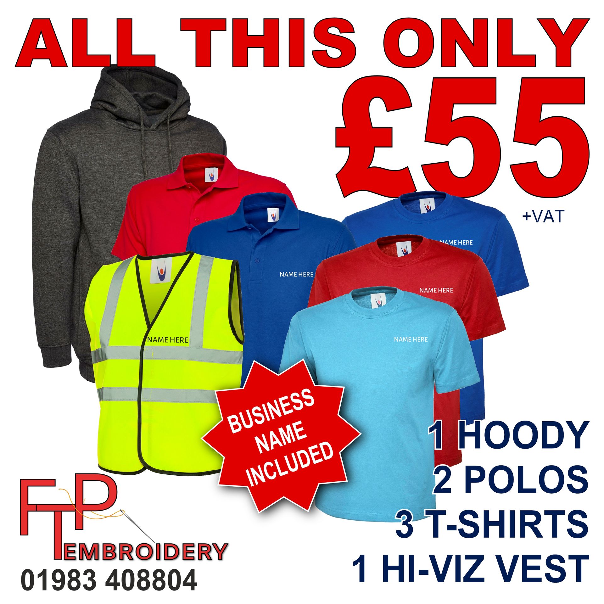 Clothing printing company and personalised work wear in Sandown, Isle ...