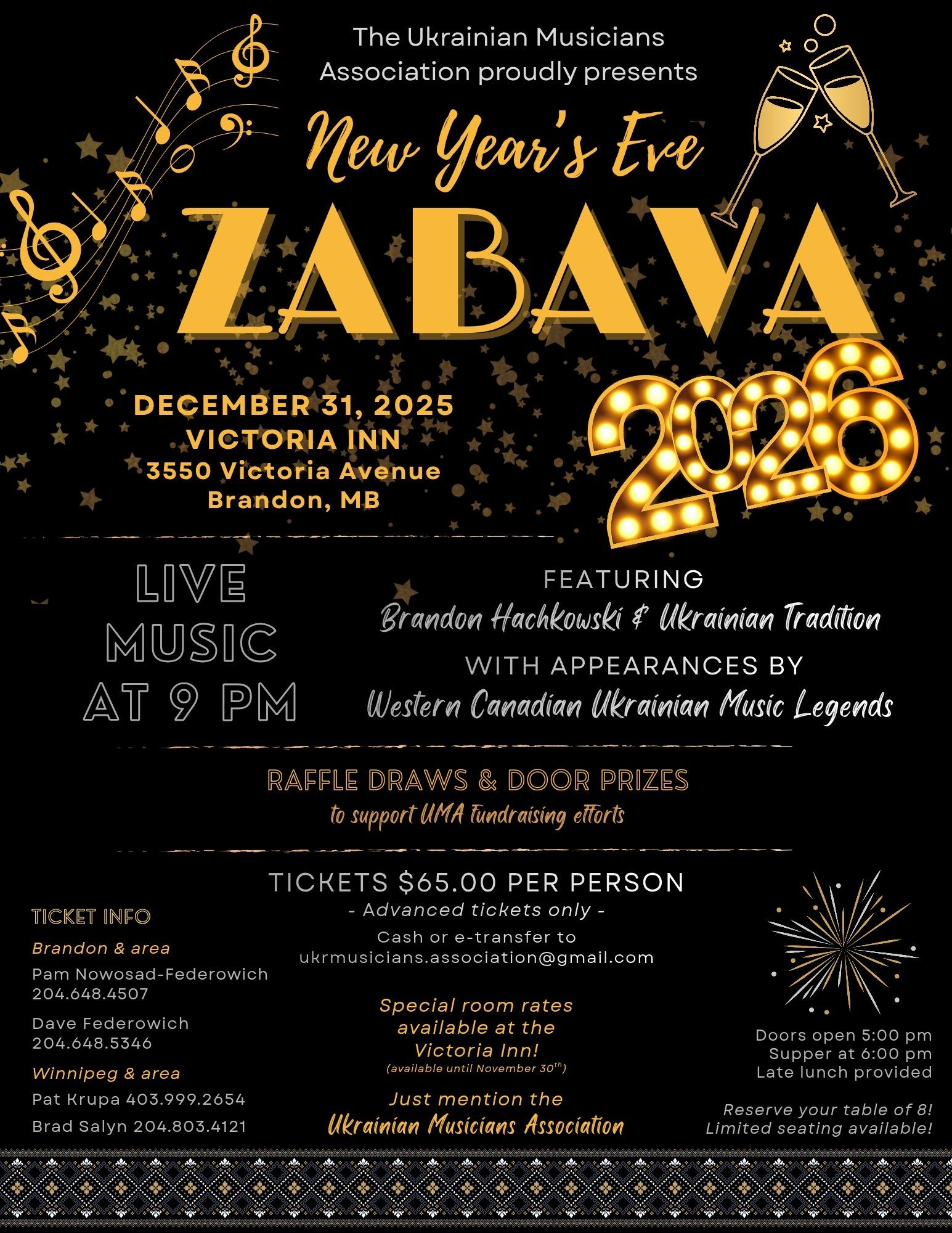 Zabava New Year's 2026 - Brandon, Manitoba