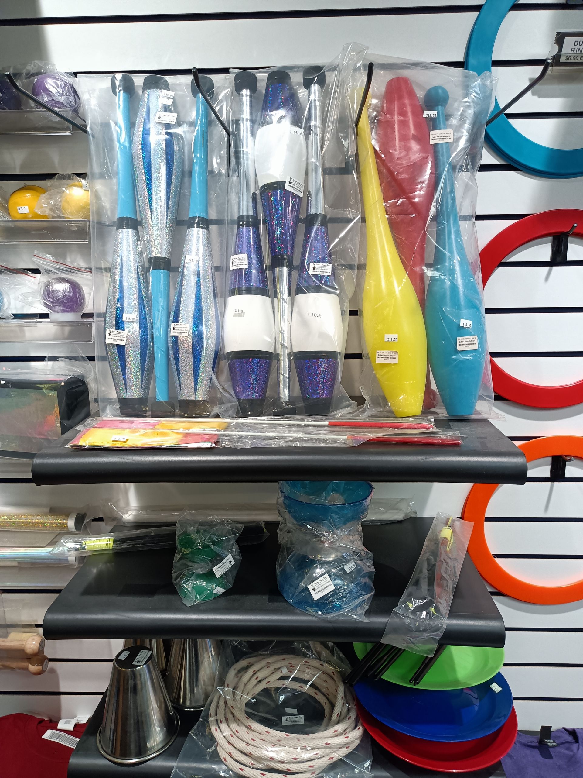 Juggling Supplies at Mingus Magic