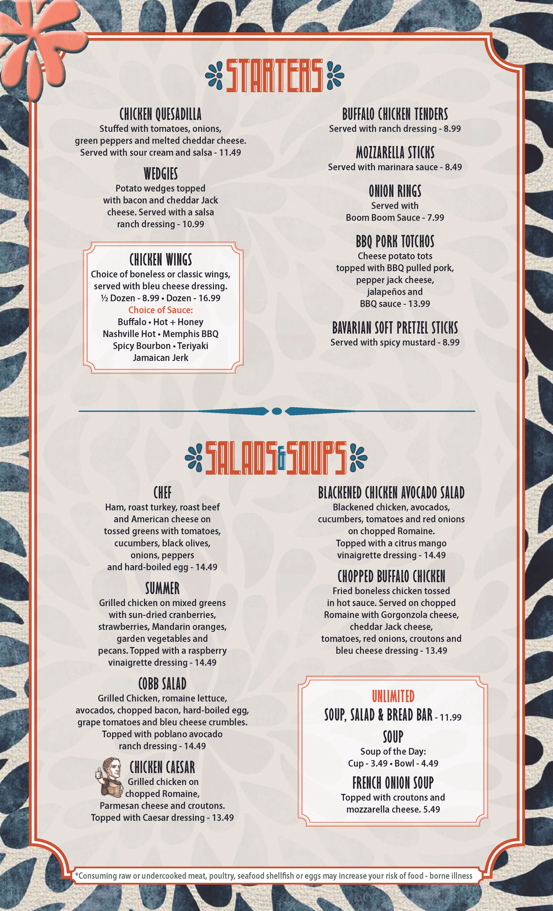 Menu | Leesport PA