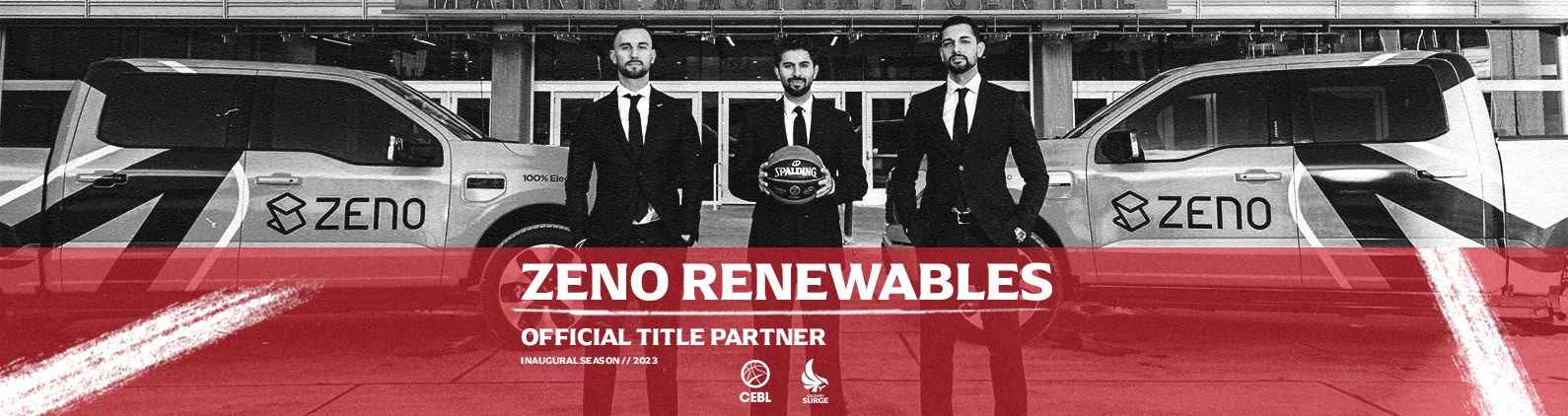 CALGARY SURGE AND ZENO RENEWABLES ANNOUNCE MULTI-YEAR TITLE PARTNERSHIP