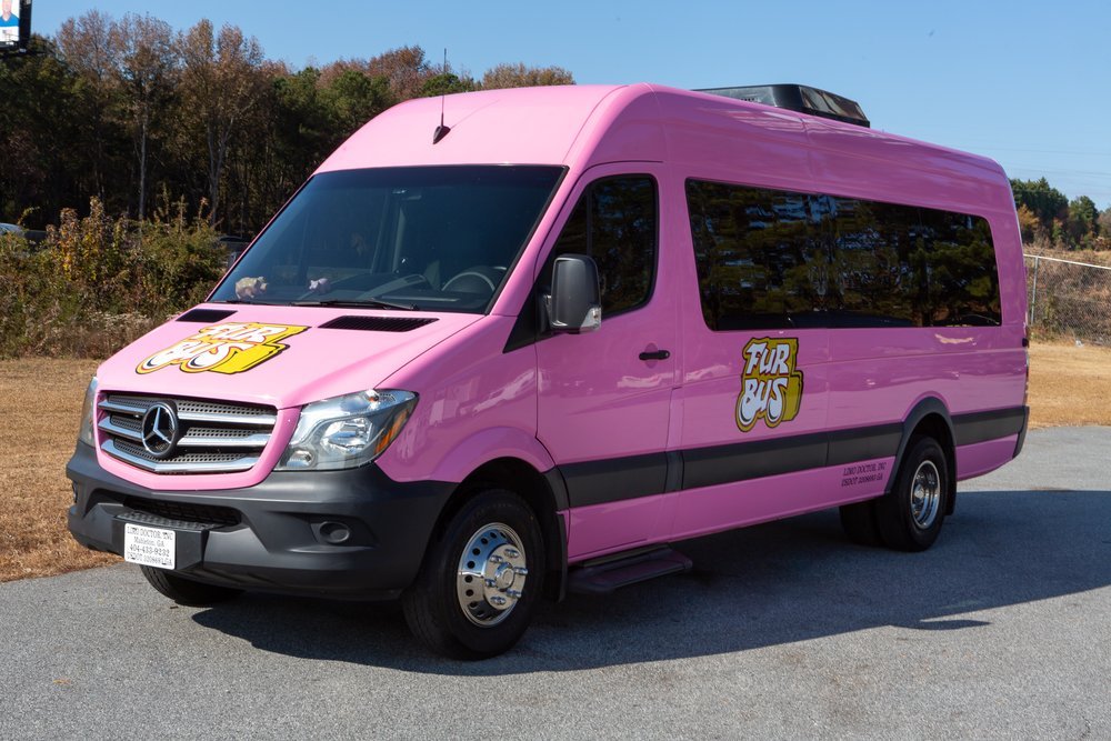 Luxury Pink Party Bus In Atlanta | Fur Bus — Fur Bus | Atlanta's Best ...